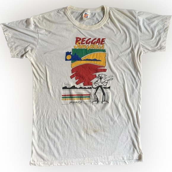 Vintage | Shirts | Vintage 8s Jamaica Reggae Tee | Poshmark